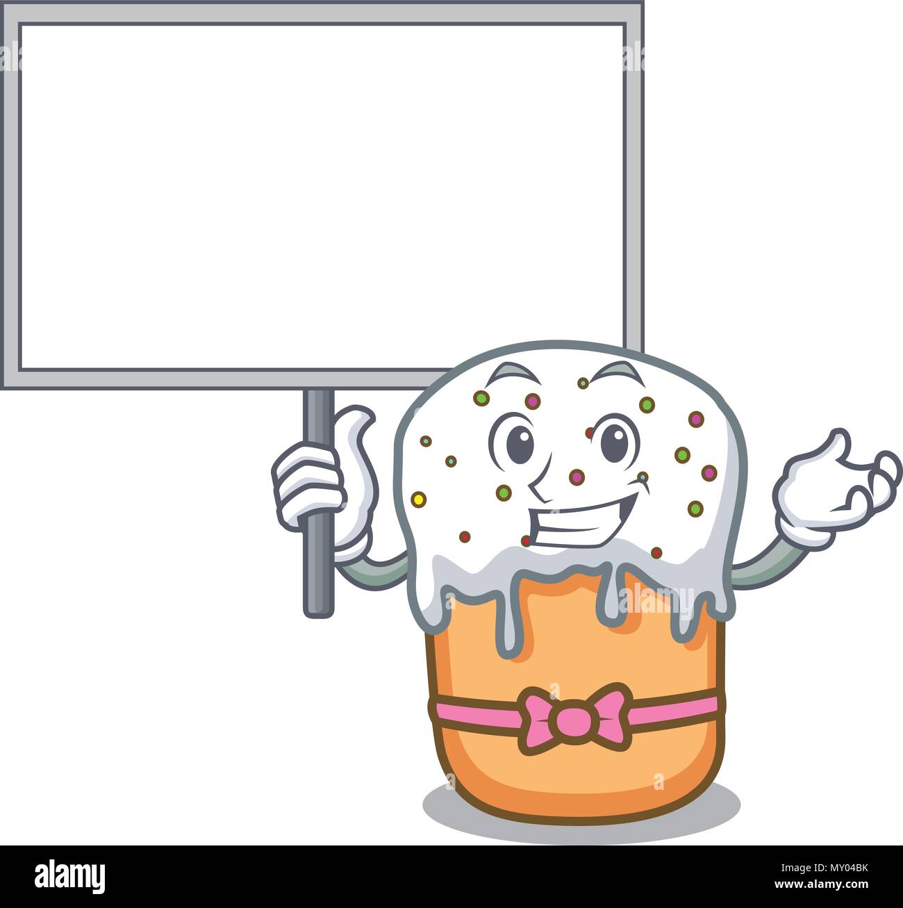 Bring board easter cake character cartoon Stock Vector Image & Art - Alamy
