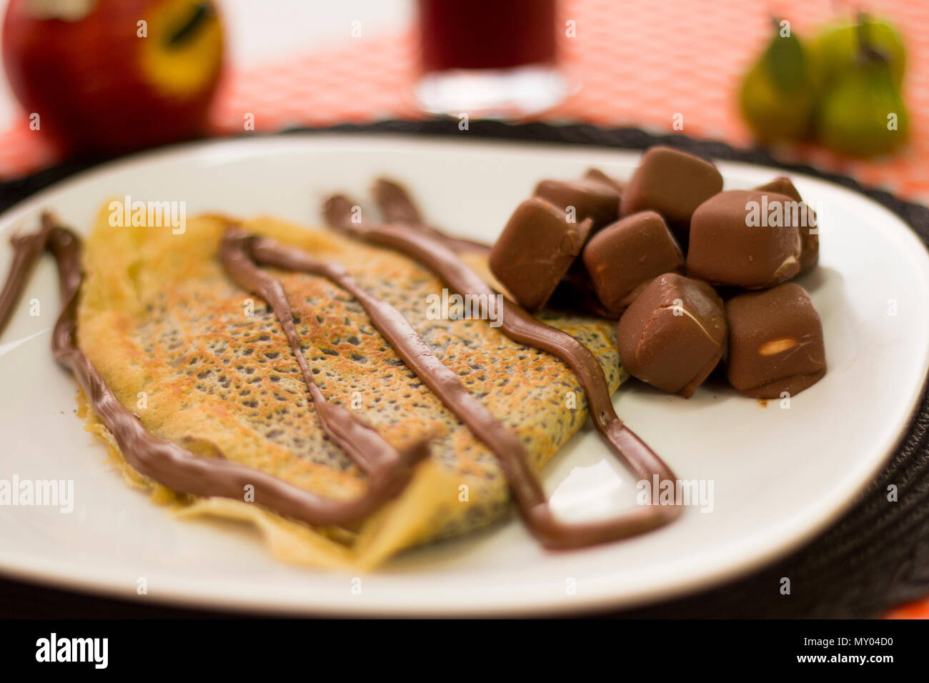 delicious chocolate dessert Stock Photo - Alamy
