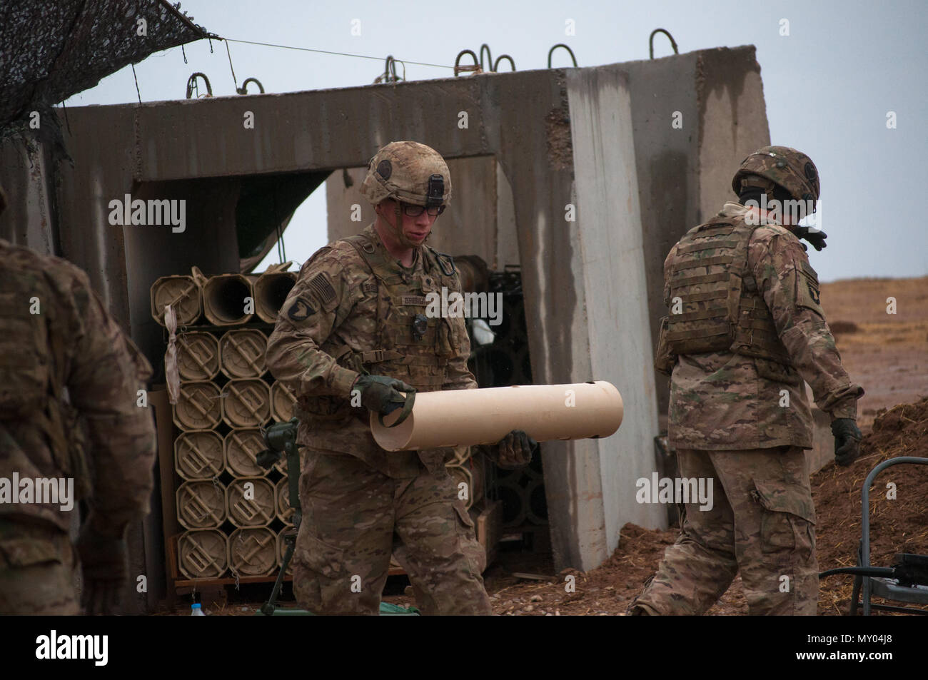 U.S Army Spc. Jacob Breitbach, Battery C, 1st Battalion, 320th Field ...