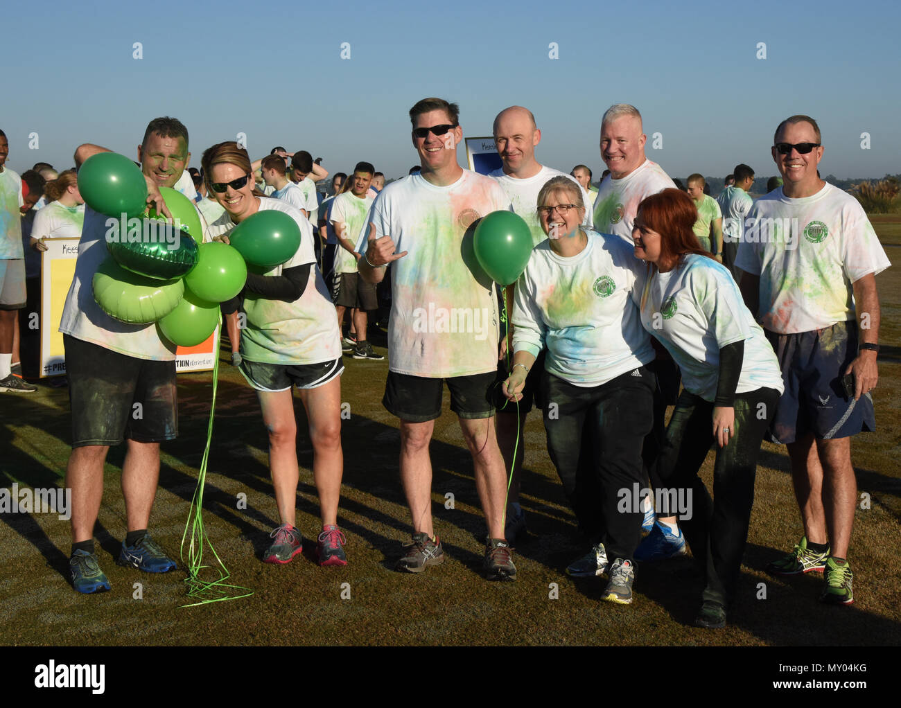 Leadership from the 81st Training Wing pose for a group photo following ...