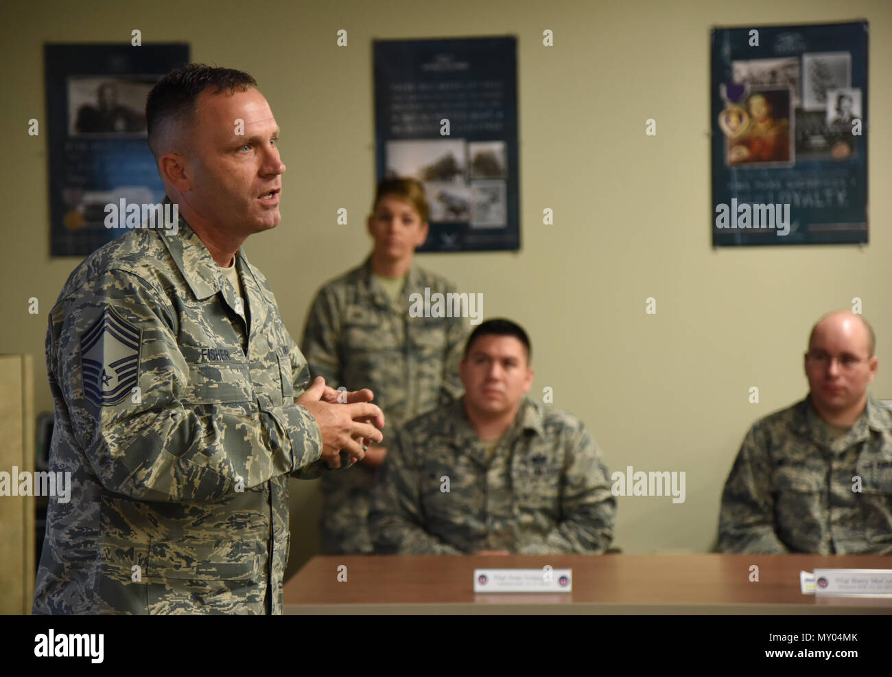Chief Master Sgt. Anthony Fisher, 81st Training Group superintendent ...