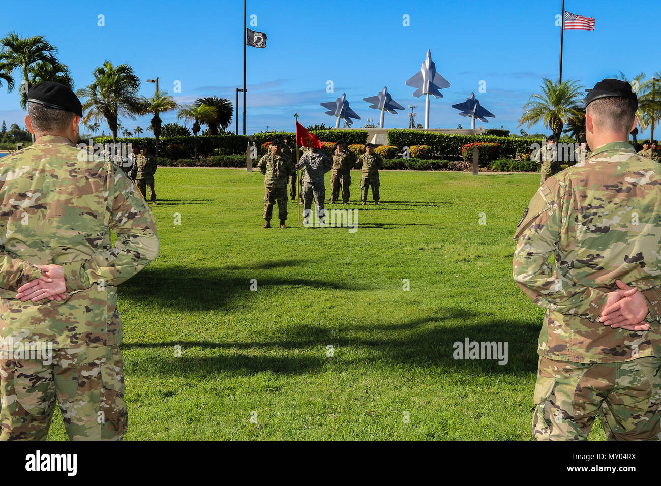 JOINT BASE PEARL HARBOR-HICKAM, Hawaii- Capt. Jeffrey Scott (left), an ...