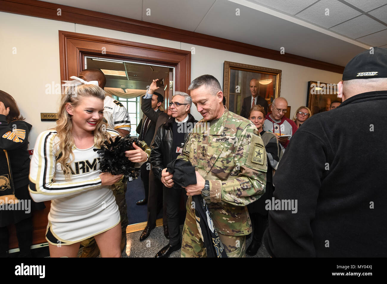Army West Point Rabble Rouser captain Madison Davis presents U.S. Army ...