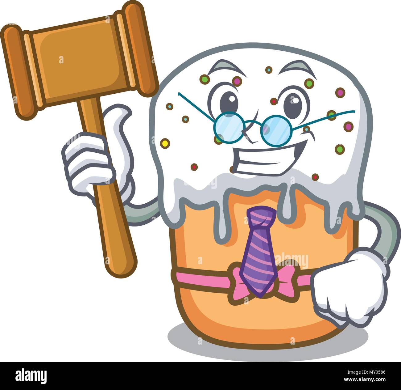 Judge easter cake mascot cartoon Stock Vector Image & Art - Alamy