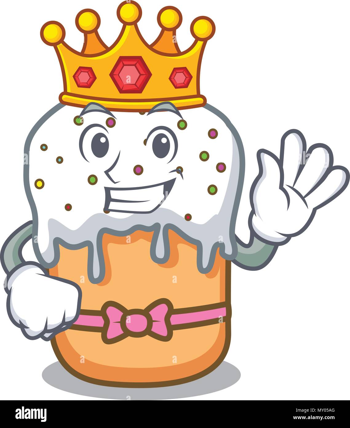 King cake isolated Stock Vector Images - Alamy