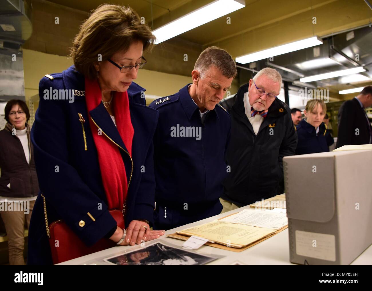 U.S. Coast Guard Commandant Adm. Paul Zukunft and his wife, Fran ...