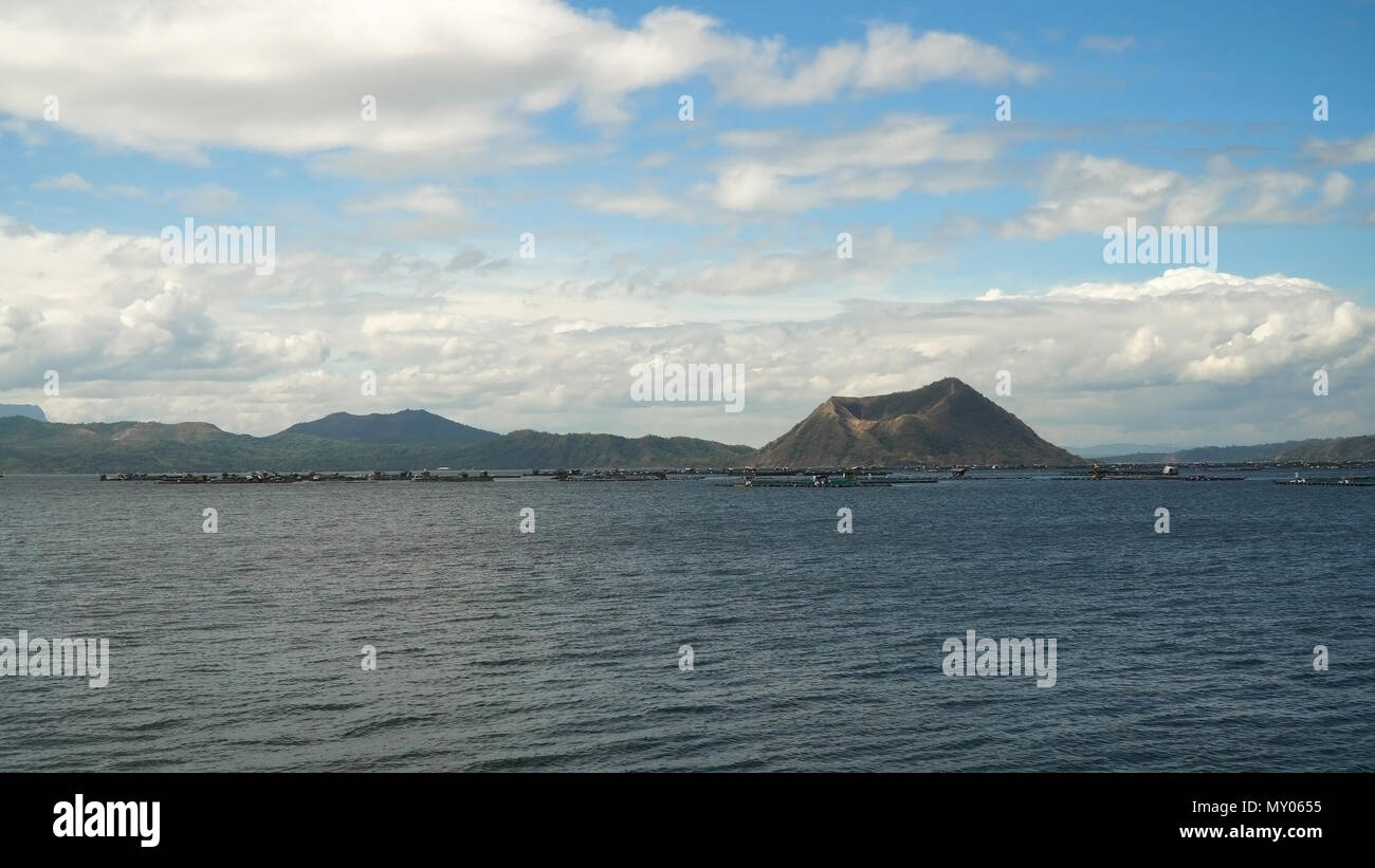 View through an airplane window on the city. Airplane window view ...