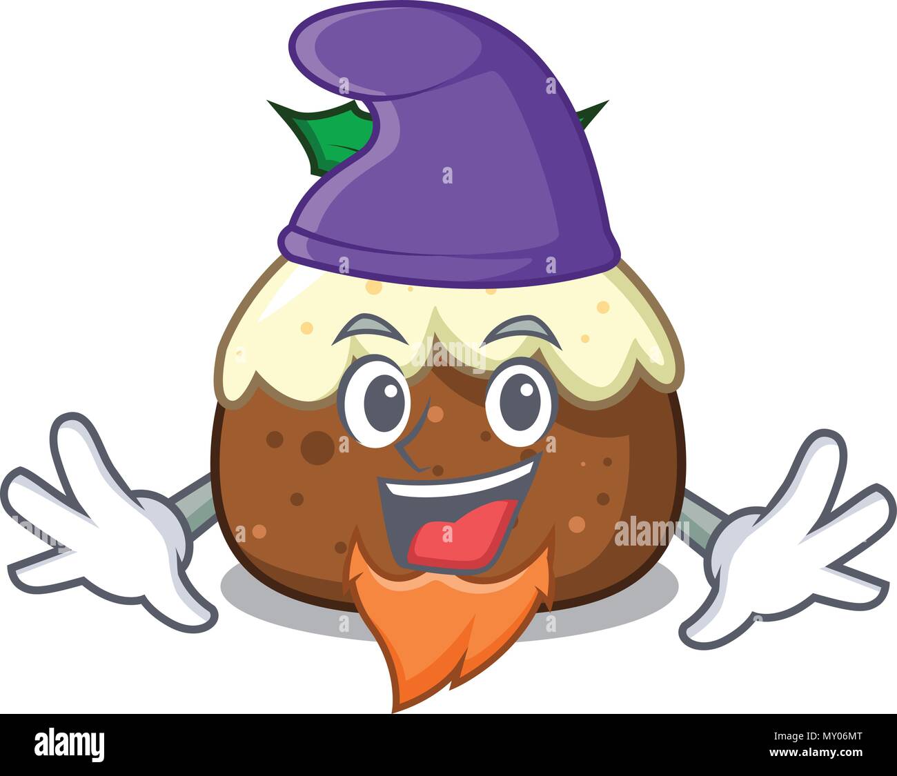 Elf fruit cake character cartoon Stock Vector Image & Art - Alamy