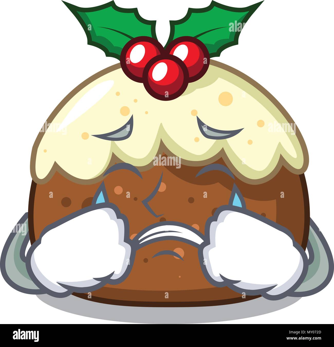Sad birthday cake Stock Vector Images - Alamy