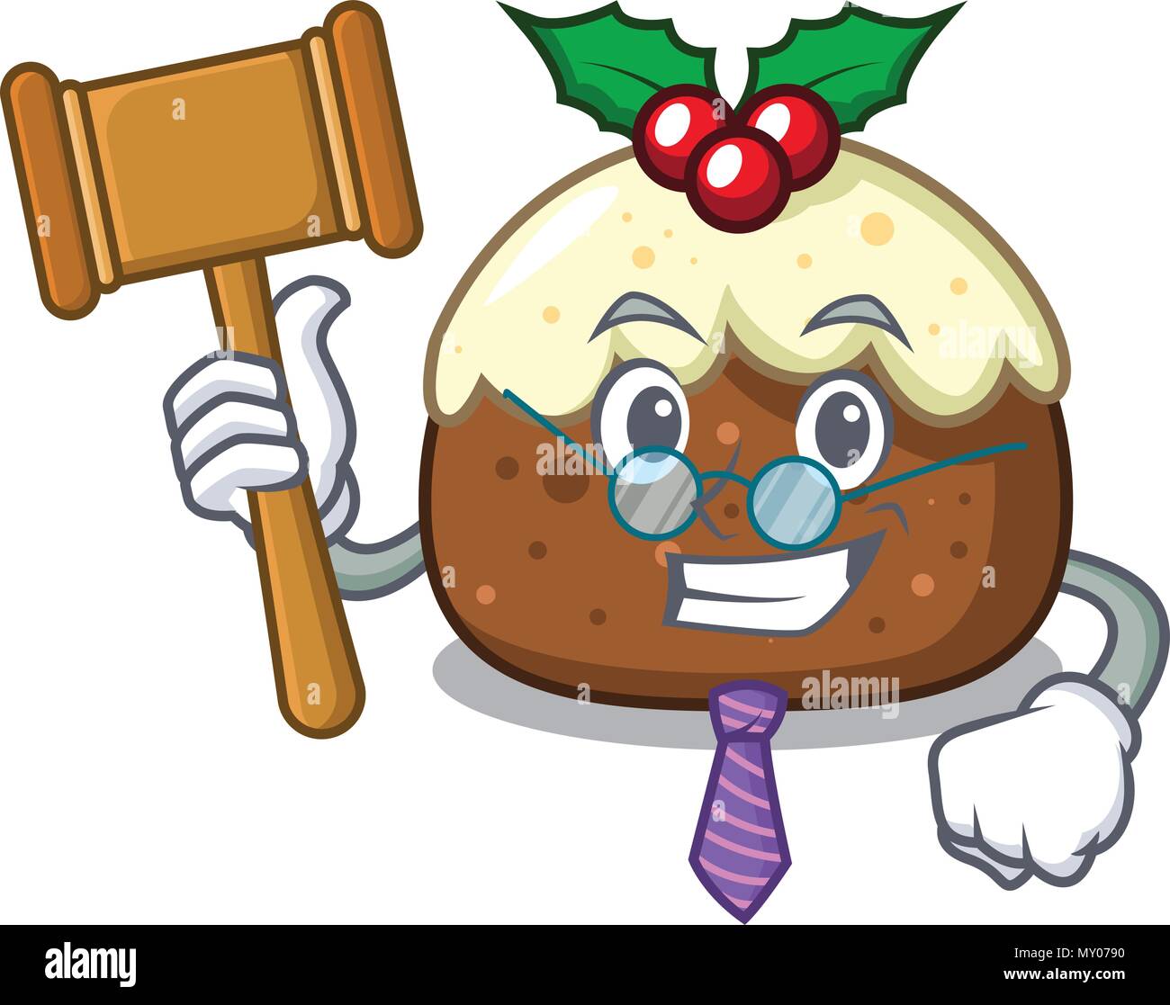 Judge fruit cake mascot cartoon Stock Vector Image & Art - Alamy