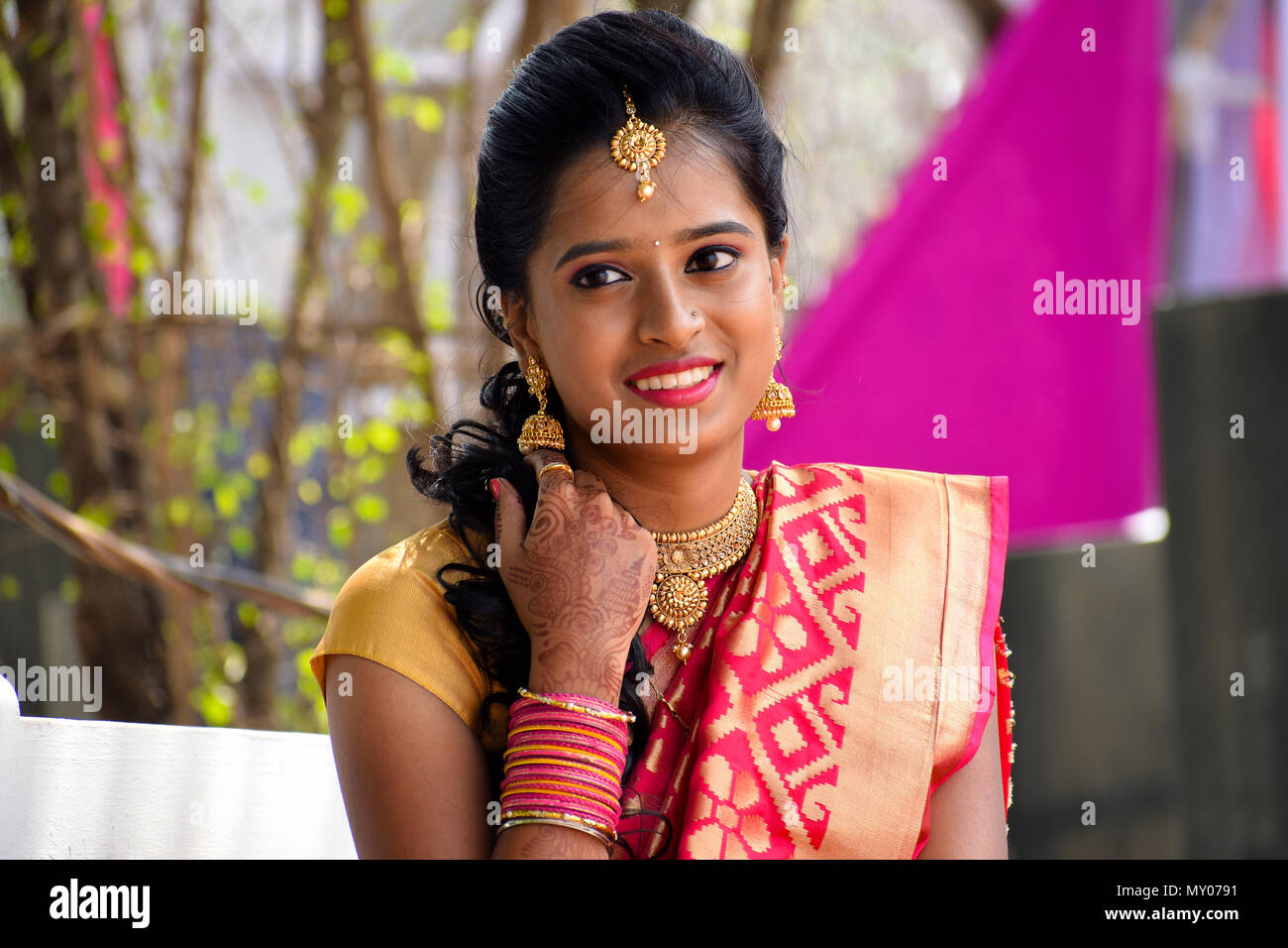 In wedding attire hi-res stock photography and images - Alamy