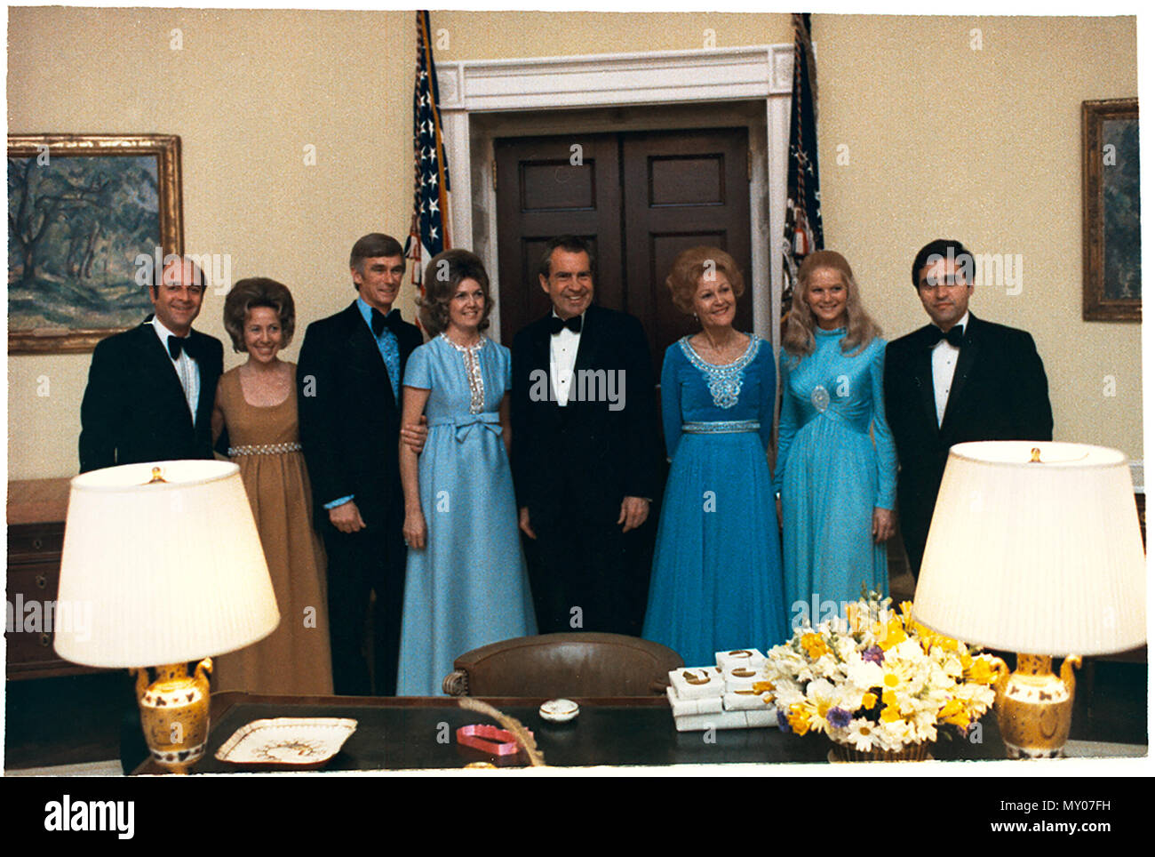 President Richard Nixon and First Lady Pat Nixon with Apollo 17 ...
