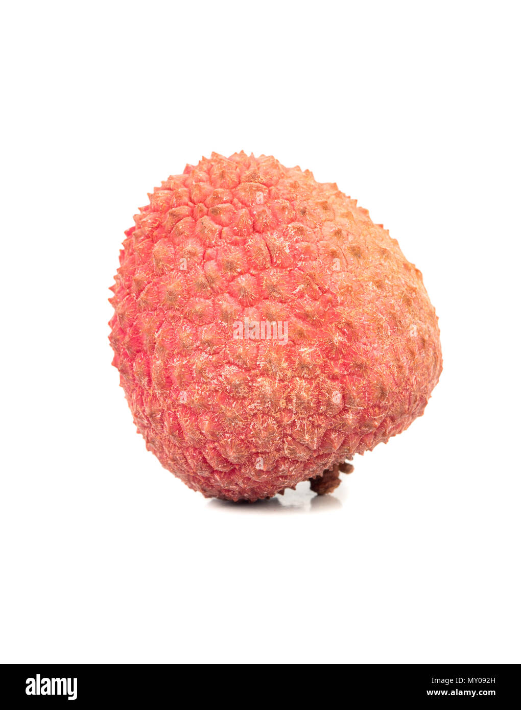 Lychee fruit in shell isolated on white background Stock Photo - Alamy