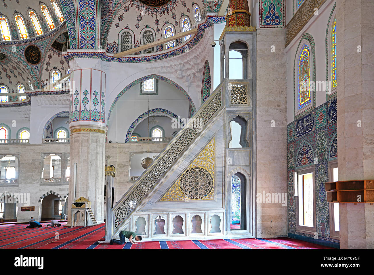 Ankara/Turkey- June 2 2018: Interior of Kocatepe Mosque Stock Photo - Alamy