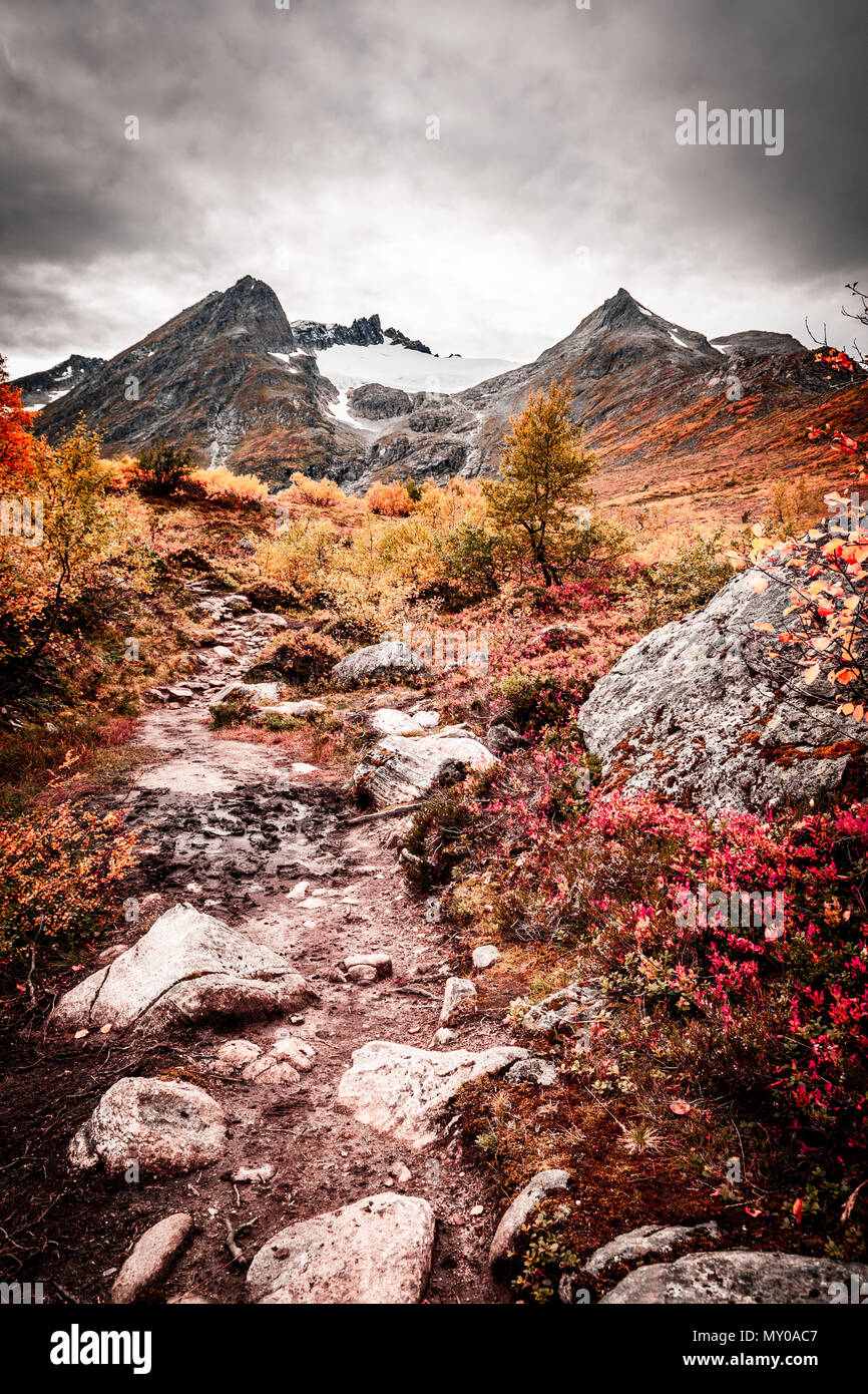 Autumn in Norway, Sunnmore alps Stock Photo - Alamy