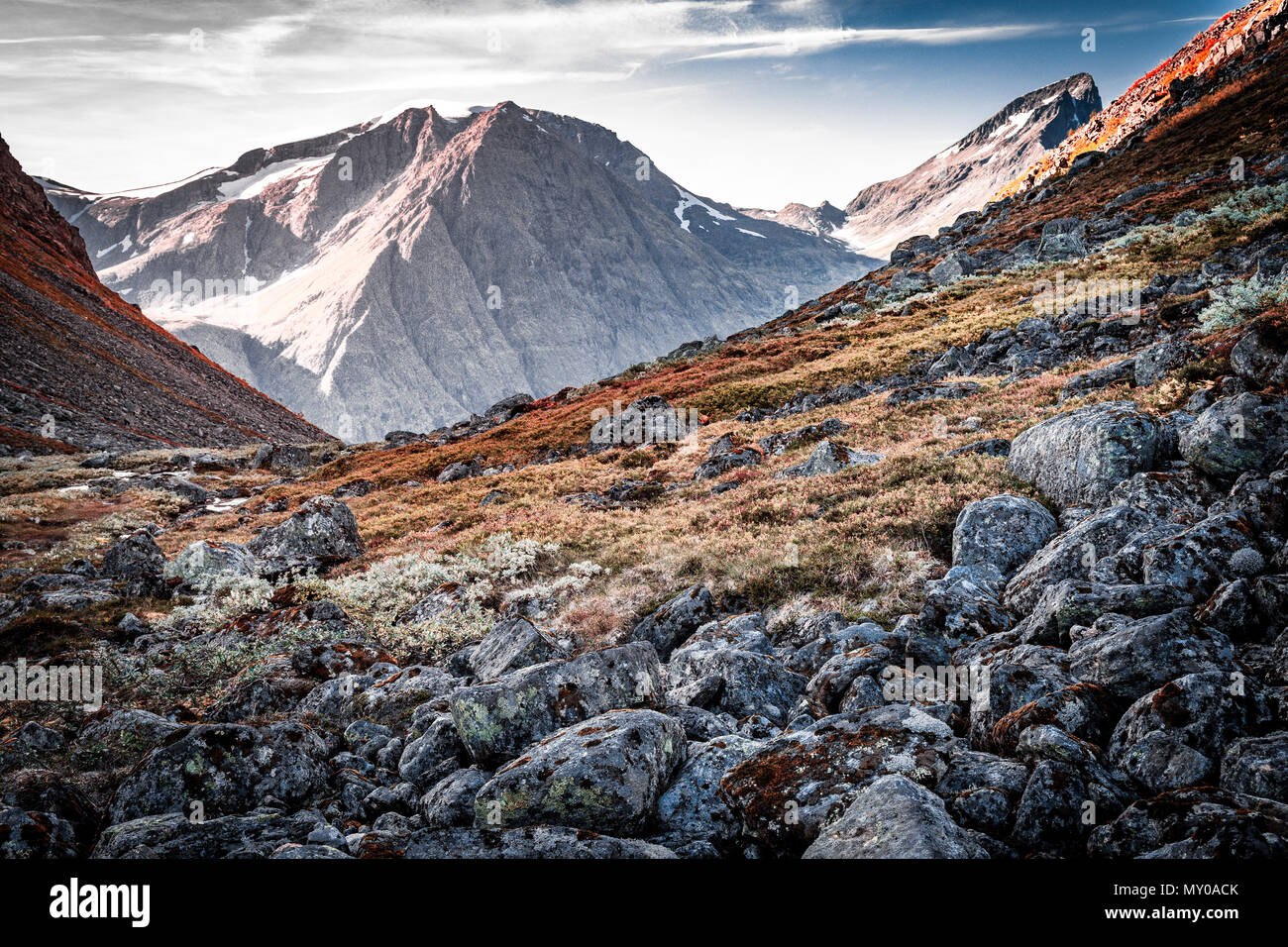 Autumn in Norway, Sunnmore alps Stock Photo - Alamy
