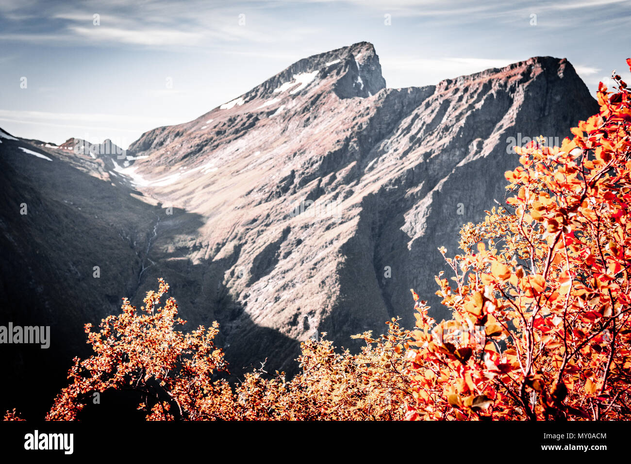 Autumn in Norway, Sunnmore alps Stock Photo - Alamy