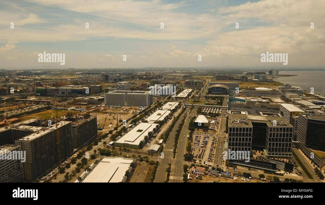 Aerial View Manila Cityscape Manila High Resolution Stock Photography ...