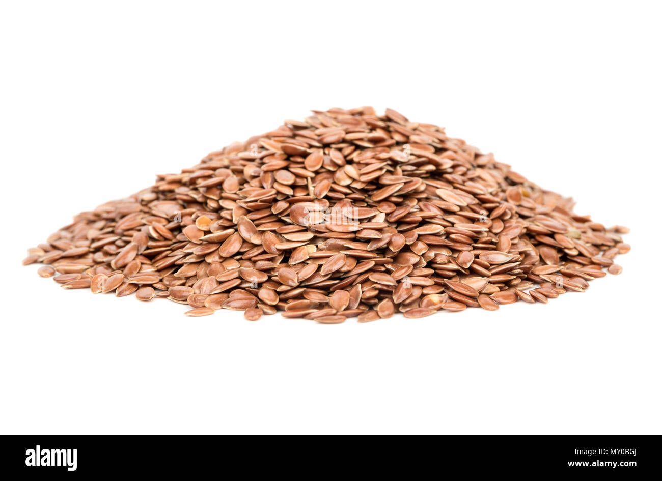 Bunch of raw flax seeds isolated on white background Stock Photo - Alamy