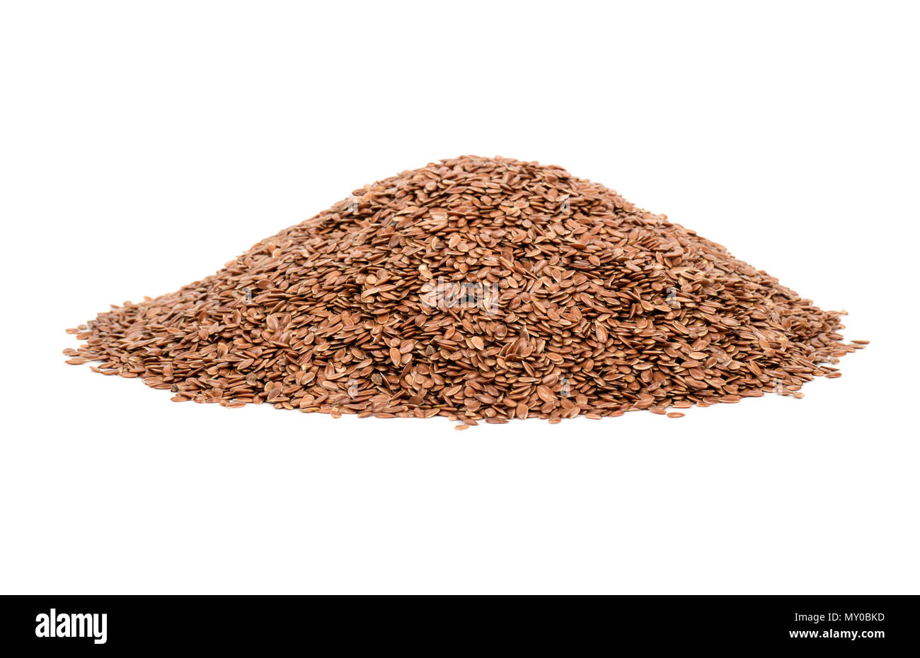 Bunch of raw flax seeds isolated on white background Stock Photo - Alamy
