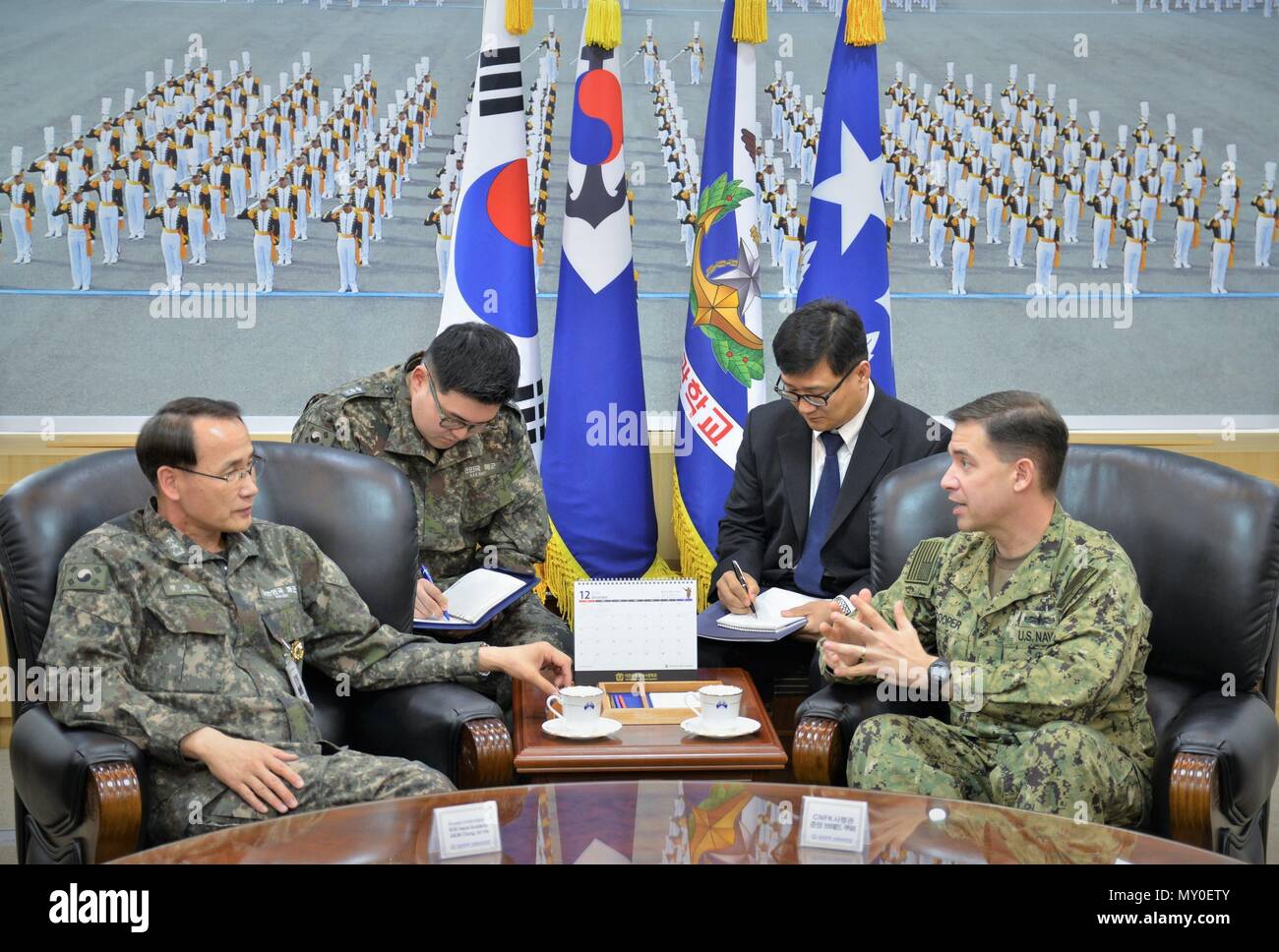 CHINHAE, Republic of Korea (Dec. 19, 2016) Rear Adm. Brad Cooper, the ...