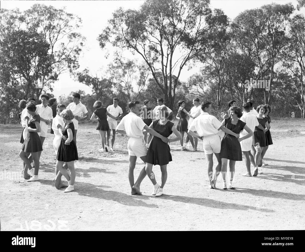 Teachers' Training College, folk dancing, Brisbane, April 1951. HISTORY ...
