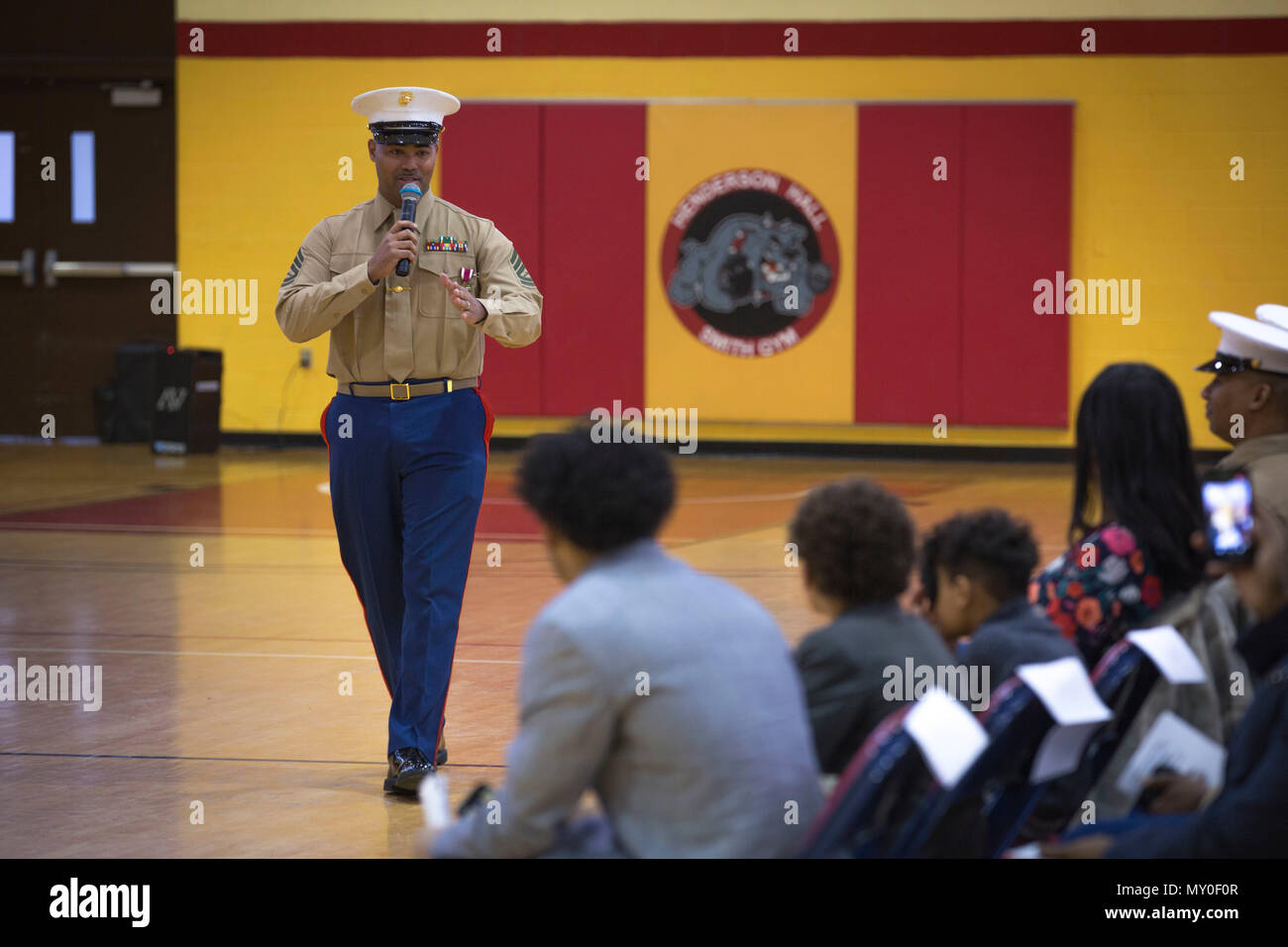 U.S. Marine Corps Gunnery Sgt. James H. Moore II, operations chief ...