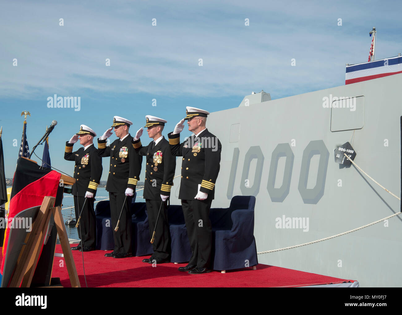 SAN DIEGO (Dec. 20, 2016) Left to right, Vice Adm. Thomas Rowden ...