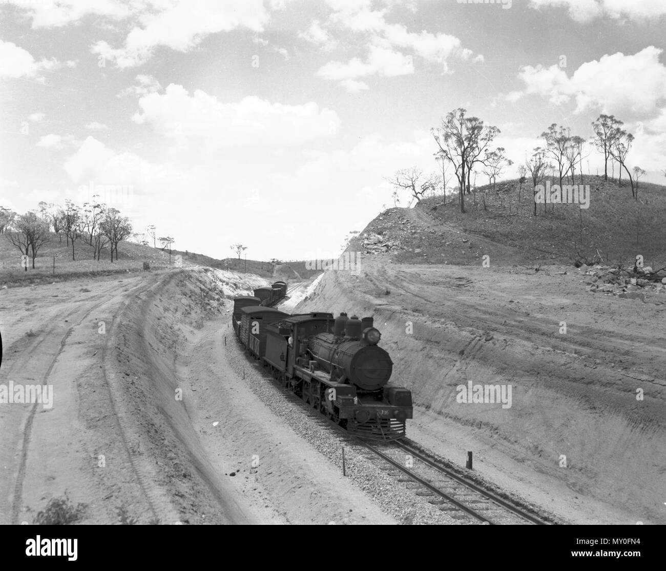 Train near Haughton Valley, c 1962. Haughton Valley is between ...