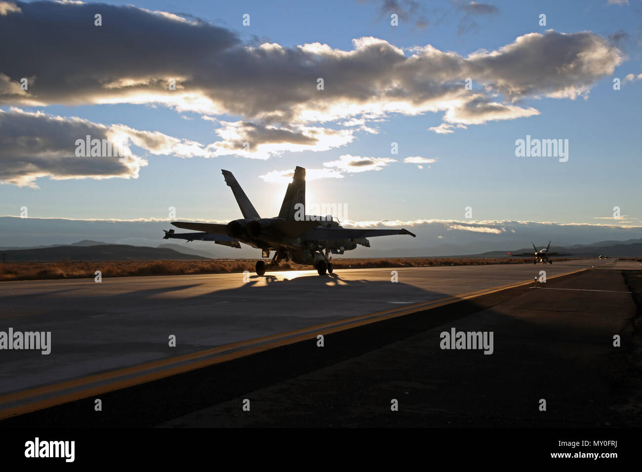 FALLON, Nev.(December 16, 2016) F/A-18A+ Hornets, attached to the River ...