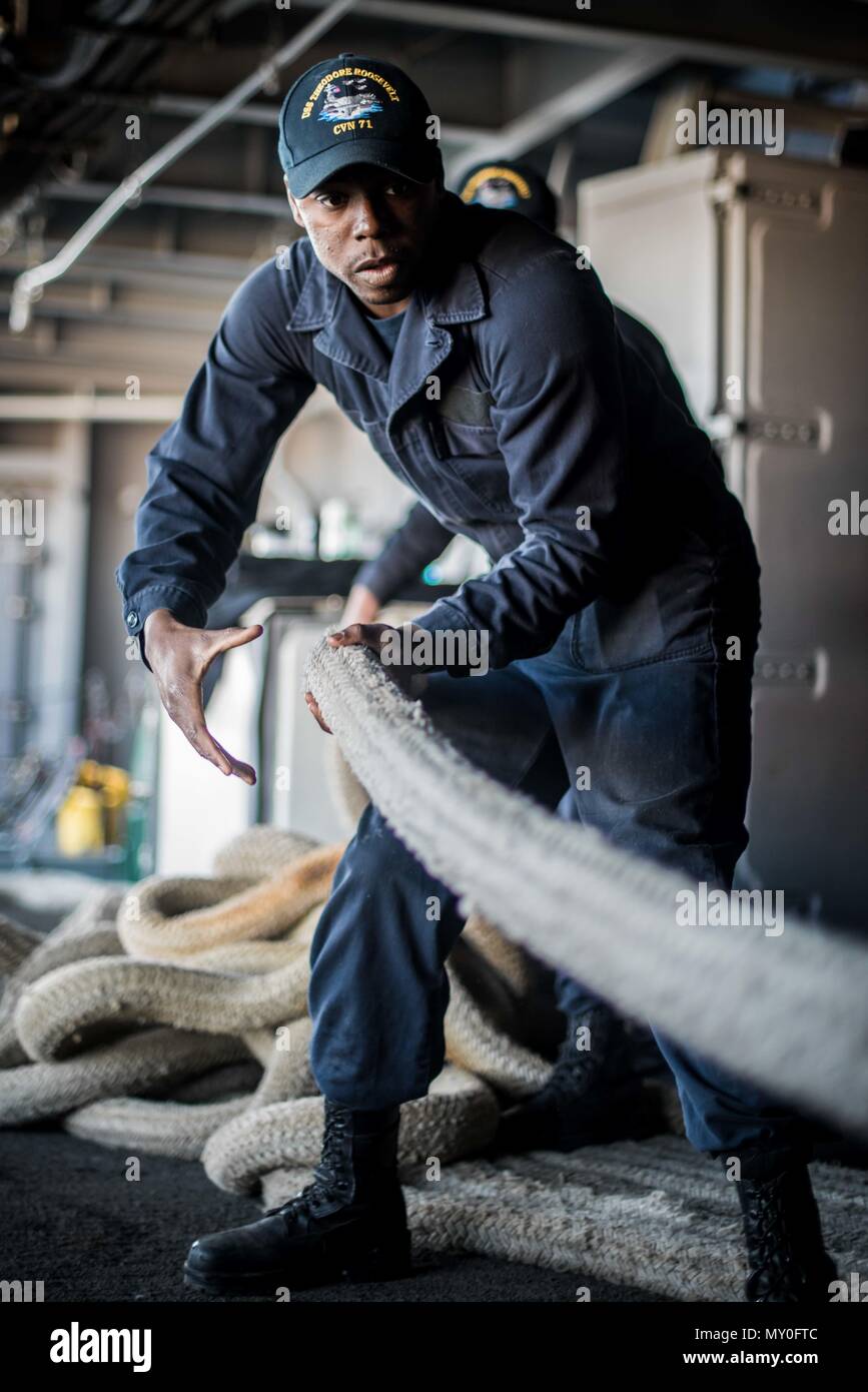 161219-N-TV230-055 SAN DIEGO (Dec. 19, 2016) Seaman Reginald Creech ...