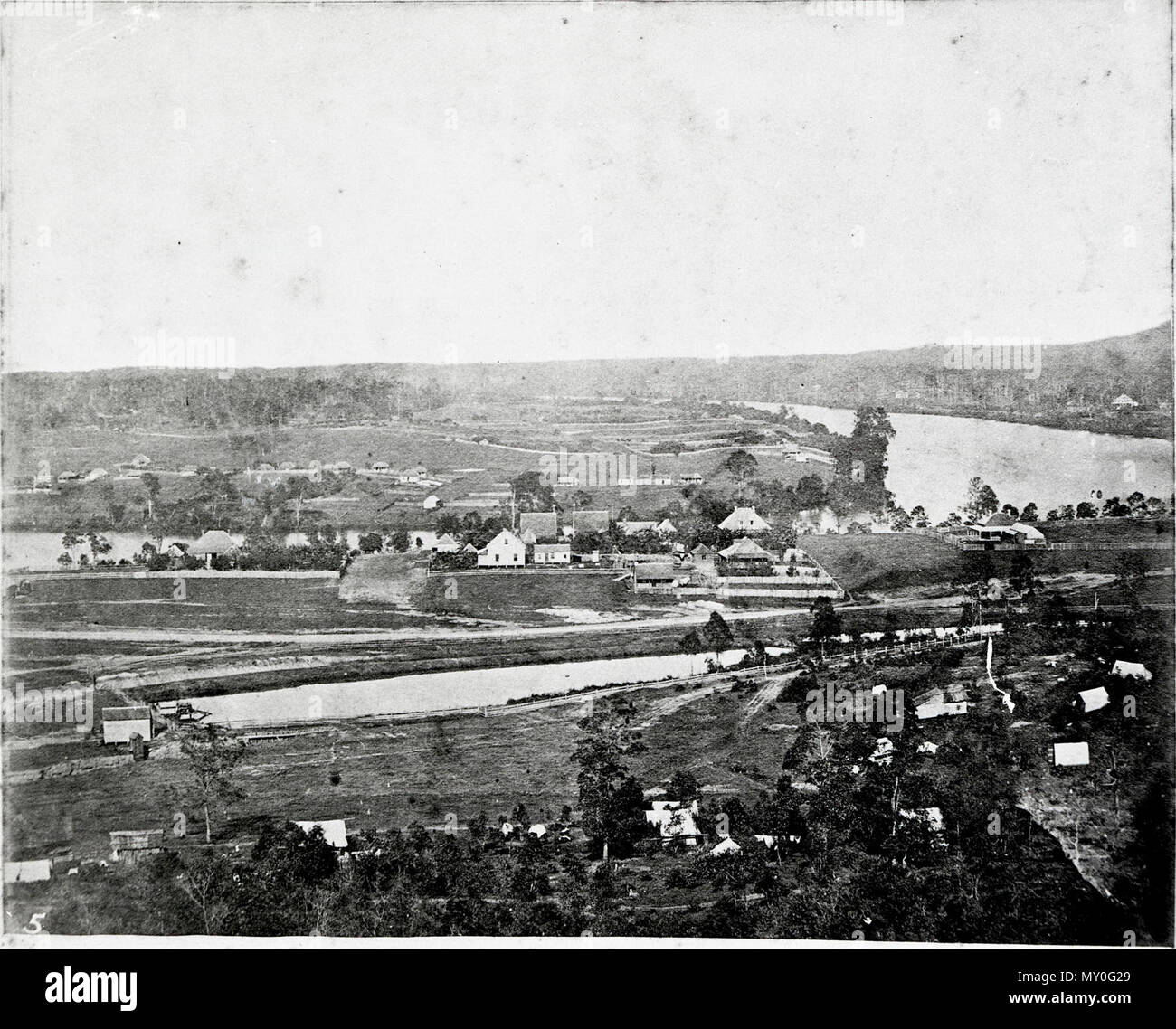 View of Brisbane, 1860. The Moreton Bay Courier 24 January 1860 ...