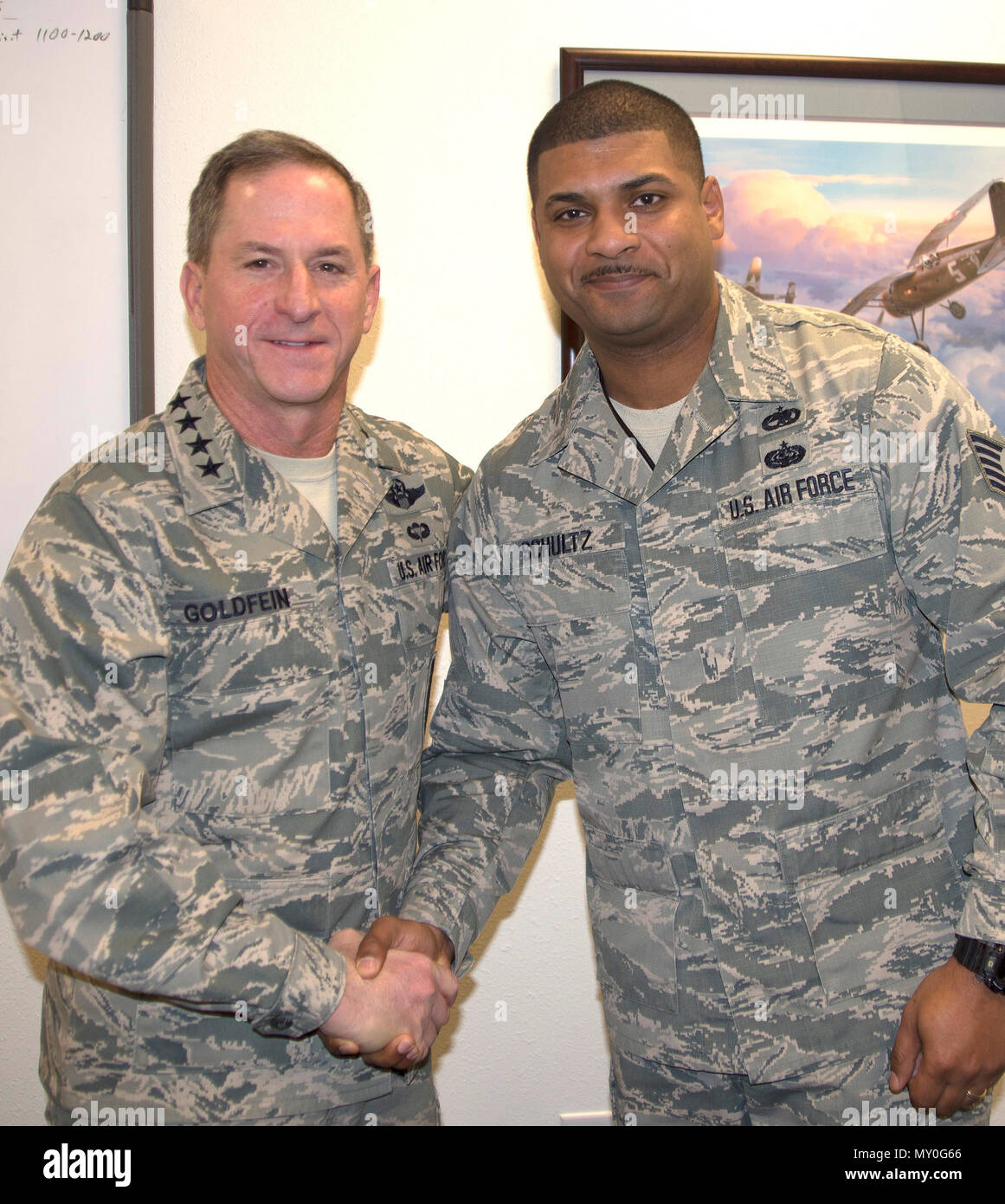 Air Force Chief of Staff Gen. David L. Goldfein presents his ...