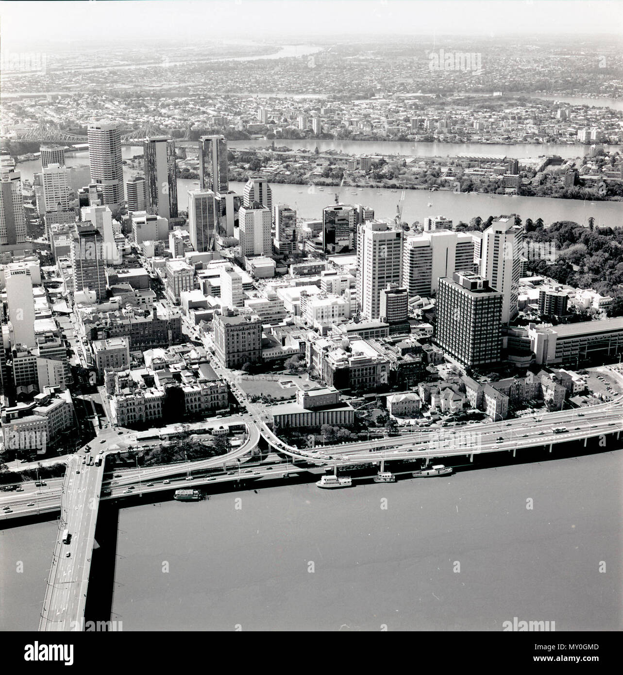 Aerial image of brisbane hi-res stock photography and images - Alamy