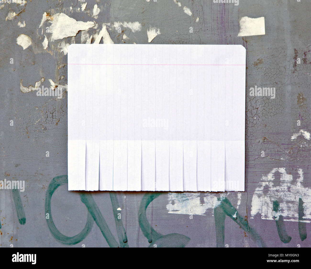 Tear Off Tabs High Resolution Stock Photography and Images - Alamy