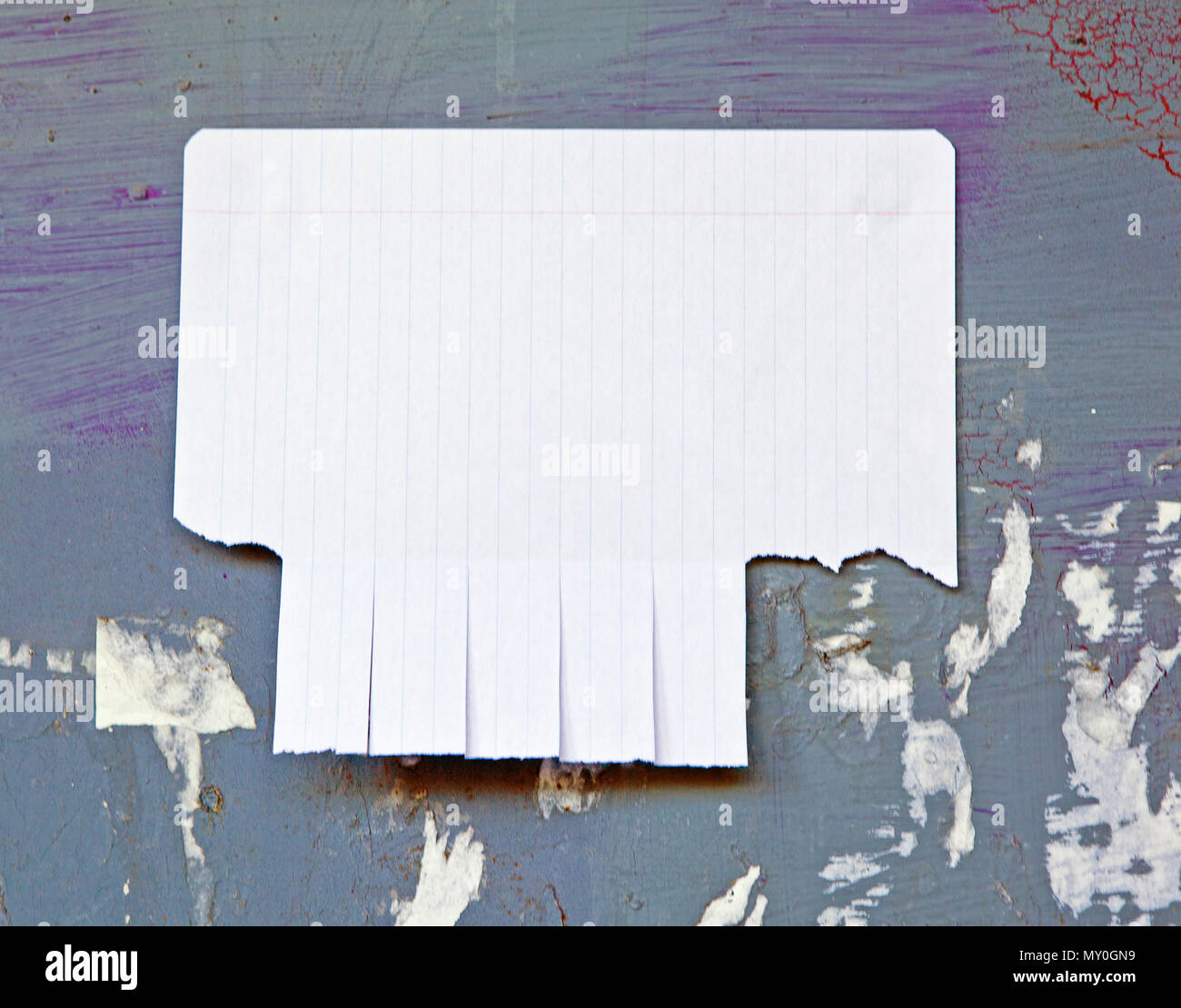 Tear Off Tabs High Resolution Stock Photography and Images - Alamy