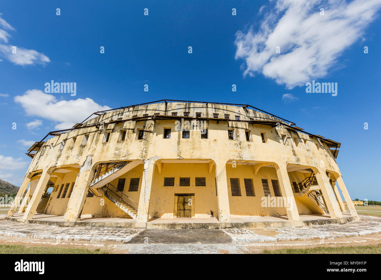 Exterior view of the Presidio Modelo, Model Prison, built in the late ...