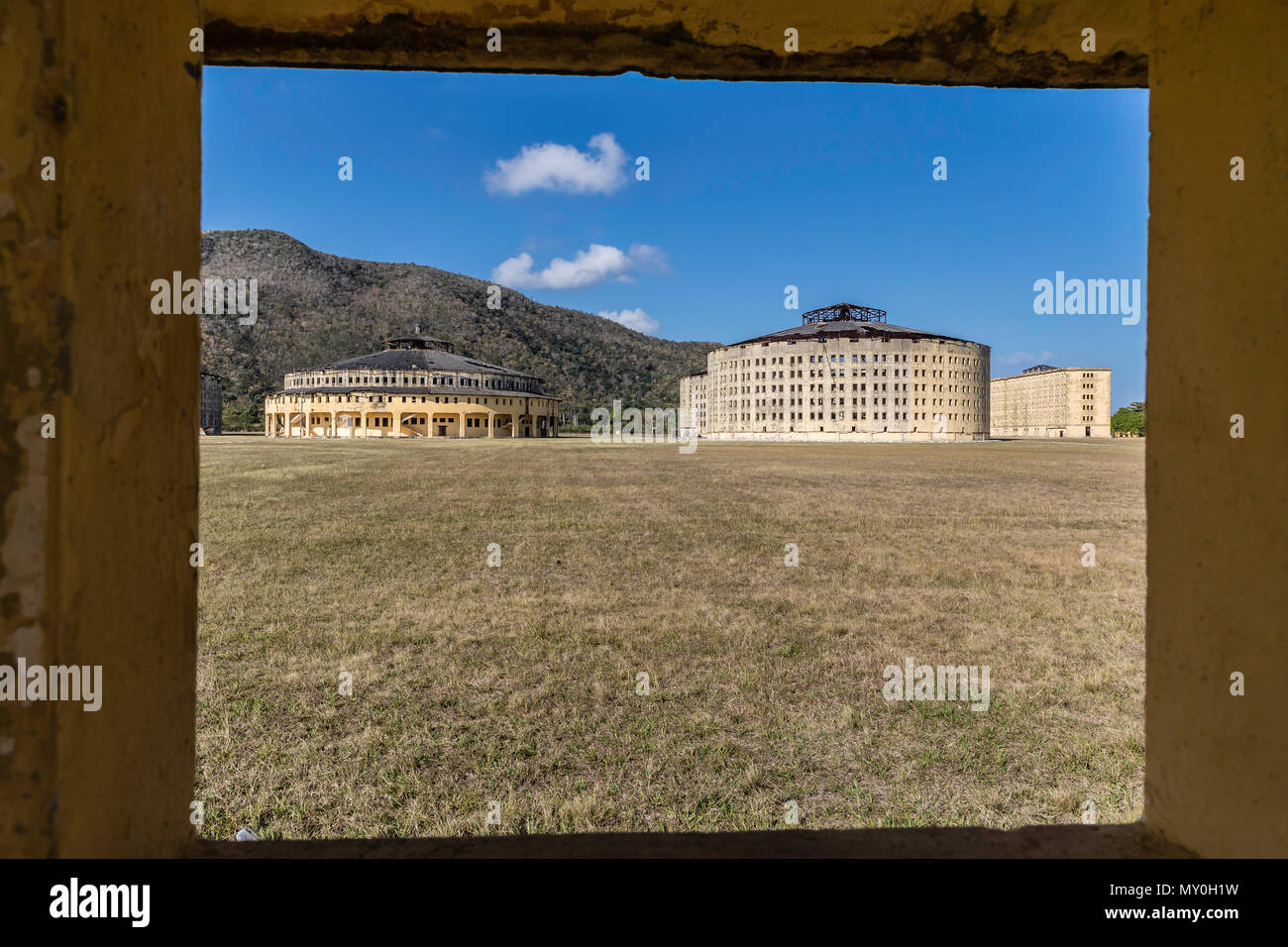Exterior view of the Presidio Modelo, Model Prison, built in the late ...