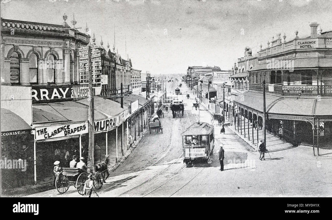 Clarence Corner, Stanley Street, Brisbane, c 1900. The Brisbane Courier ...