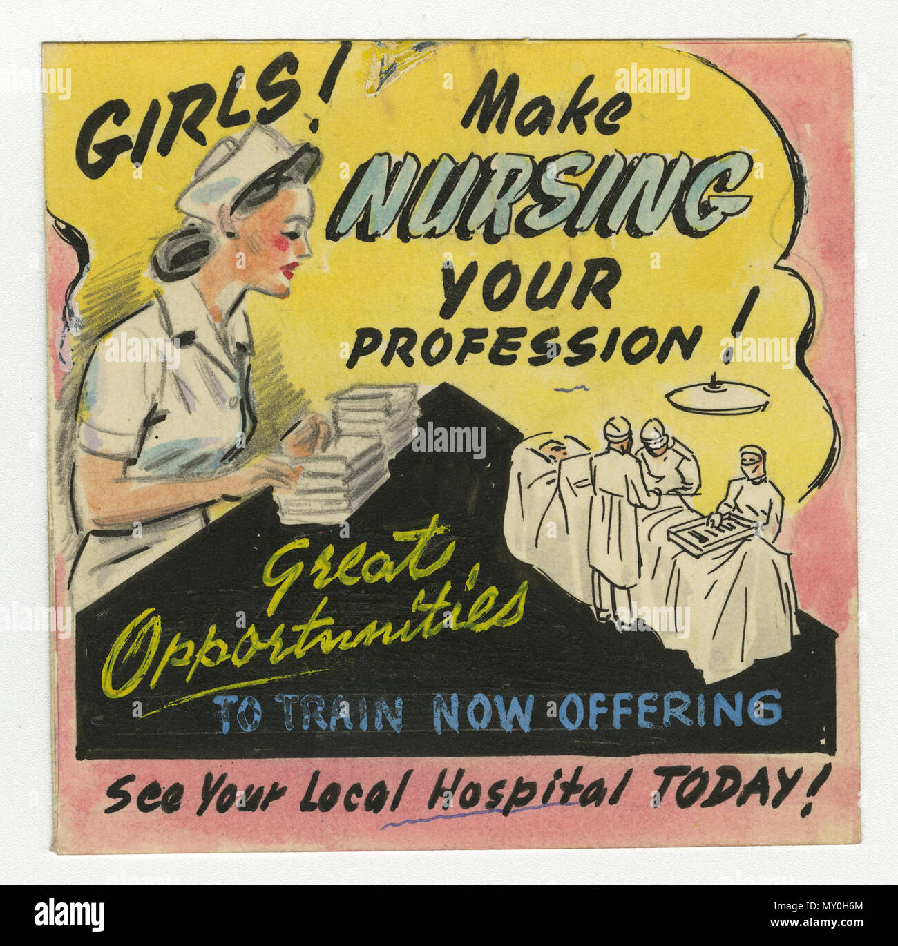 1940s health poster hi-res stock photography and images - Alamy