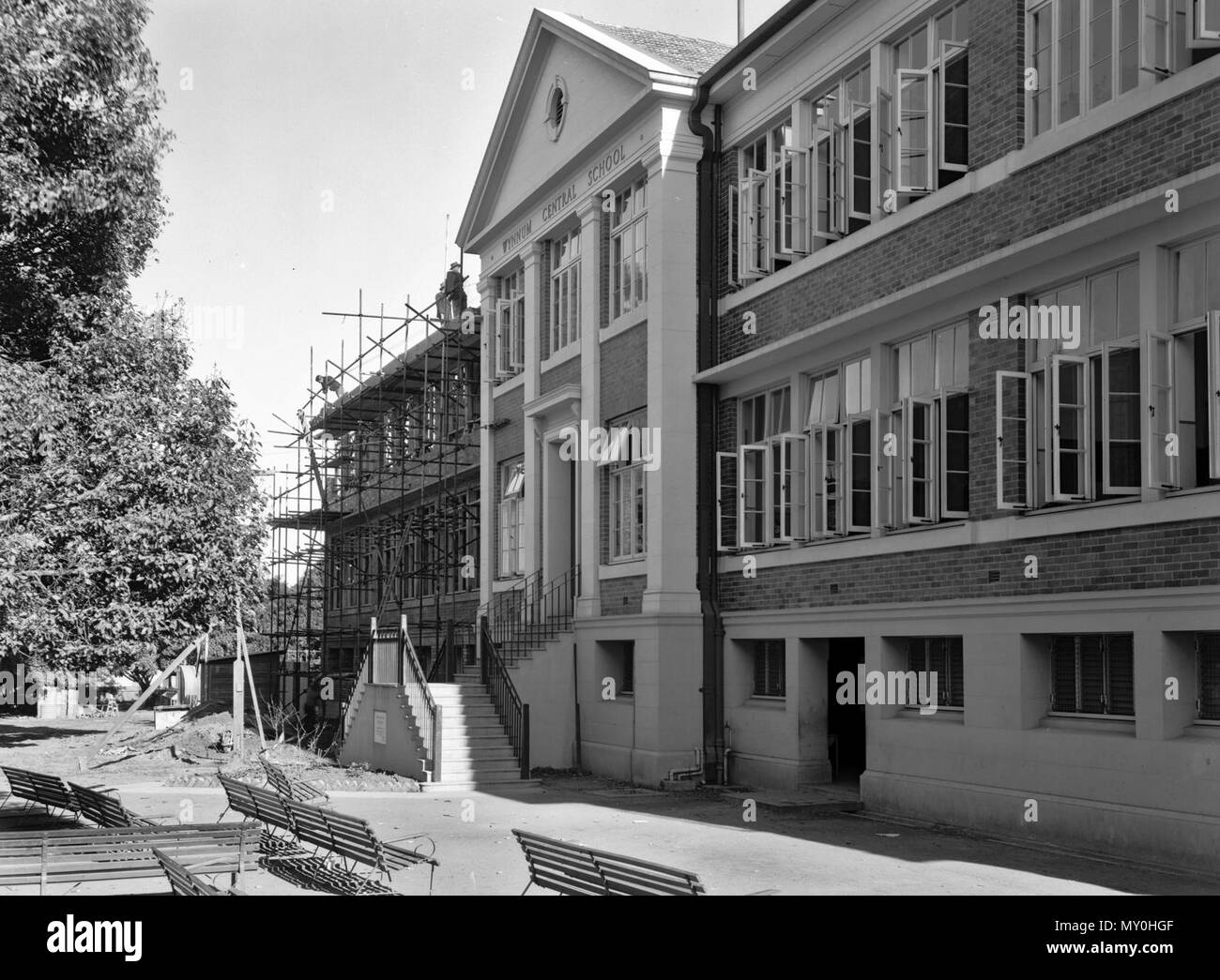 Extensions at Wynnum Central State School, c 1952. Wynnum State School ...