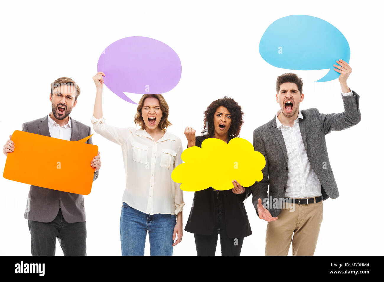 Group Of Angry White People