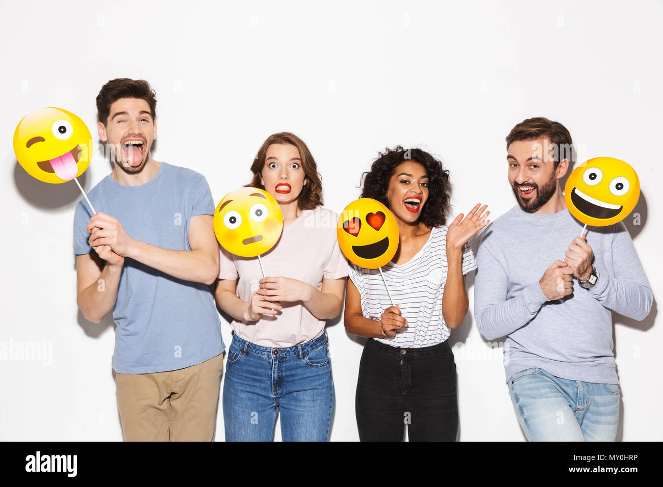 Smiley businesspeople hi-res stock photography and images - Alamy