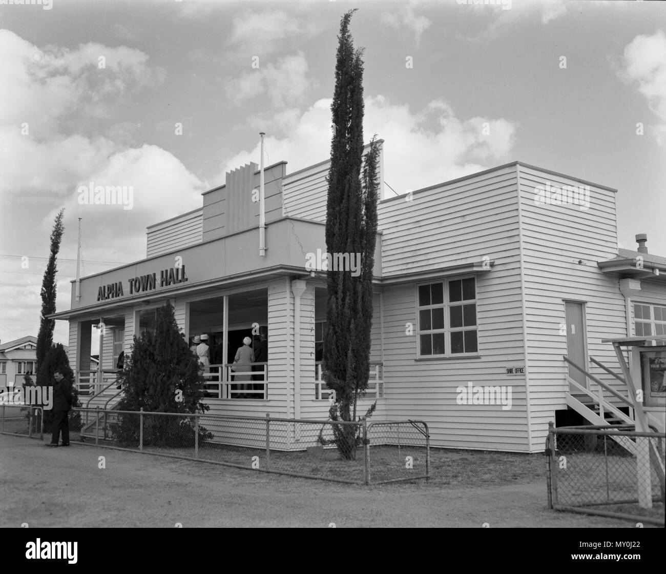 Alpha Town Hall, 3 May 1967. The town of alpha was established in 1884 ...