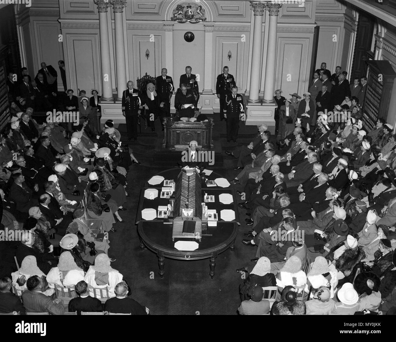 Governor of Queensland Lieutenant General Sir John Lavarack opening the ...