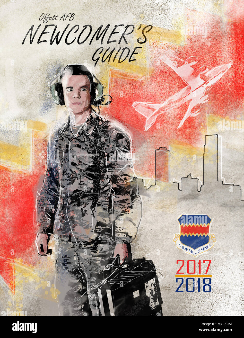 A graphic design created for the cover page of the Offutt Air Force ...