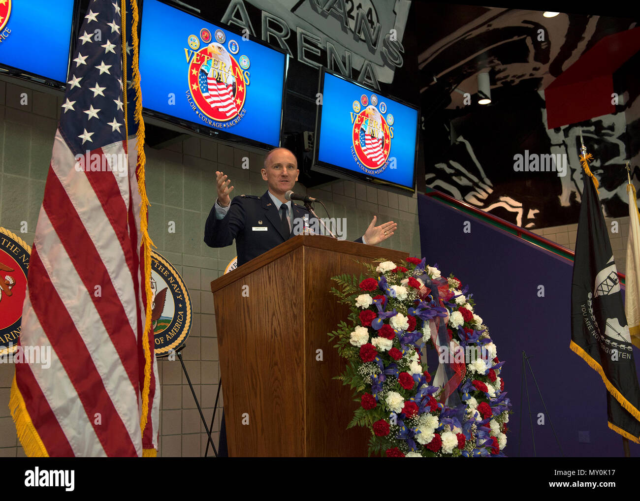 Col. Ryan Samuelson, 92nd Air Refueling Wing commander, thanks ...