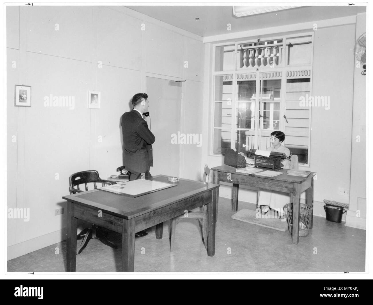 Interior of office in State Government Insurance Office (SGIO) building ...