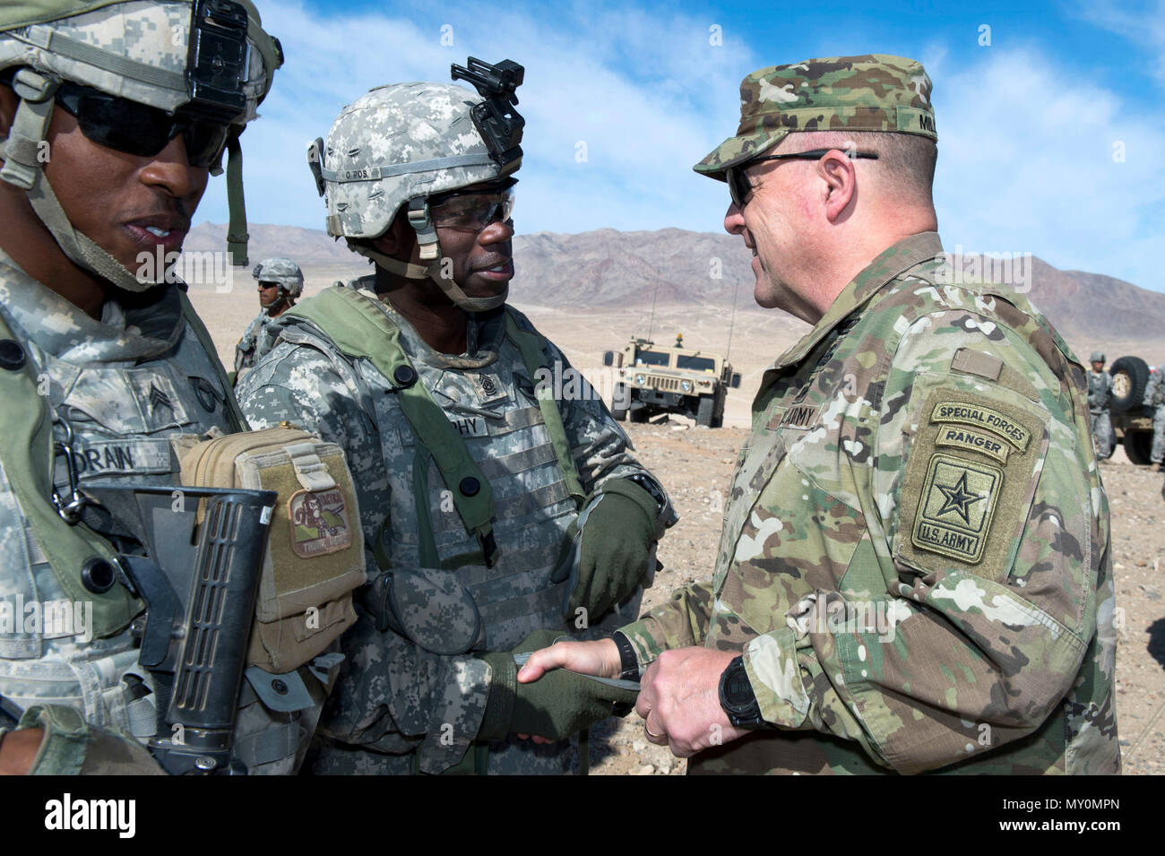 U.S. Army Chief of Staff Gen. Mark A. Milley visits Soldiers training ...