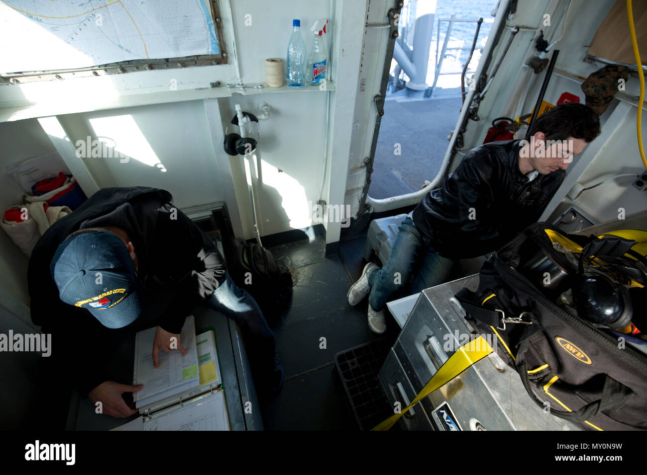 Brian T. Stoops, left, Rolling Airframe Missile Catalyst with Naval ...